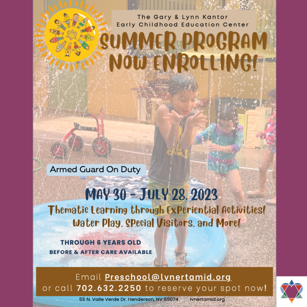 PRESCHOOL SUMMER PROGRAM | Congregation Ner Tamid - Reform Temple in Las Vegas, NVCongregation ...