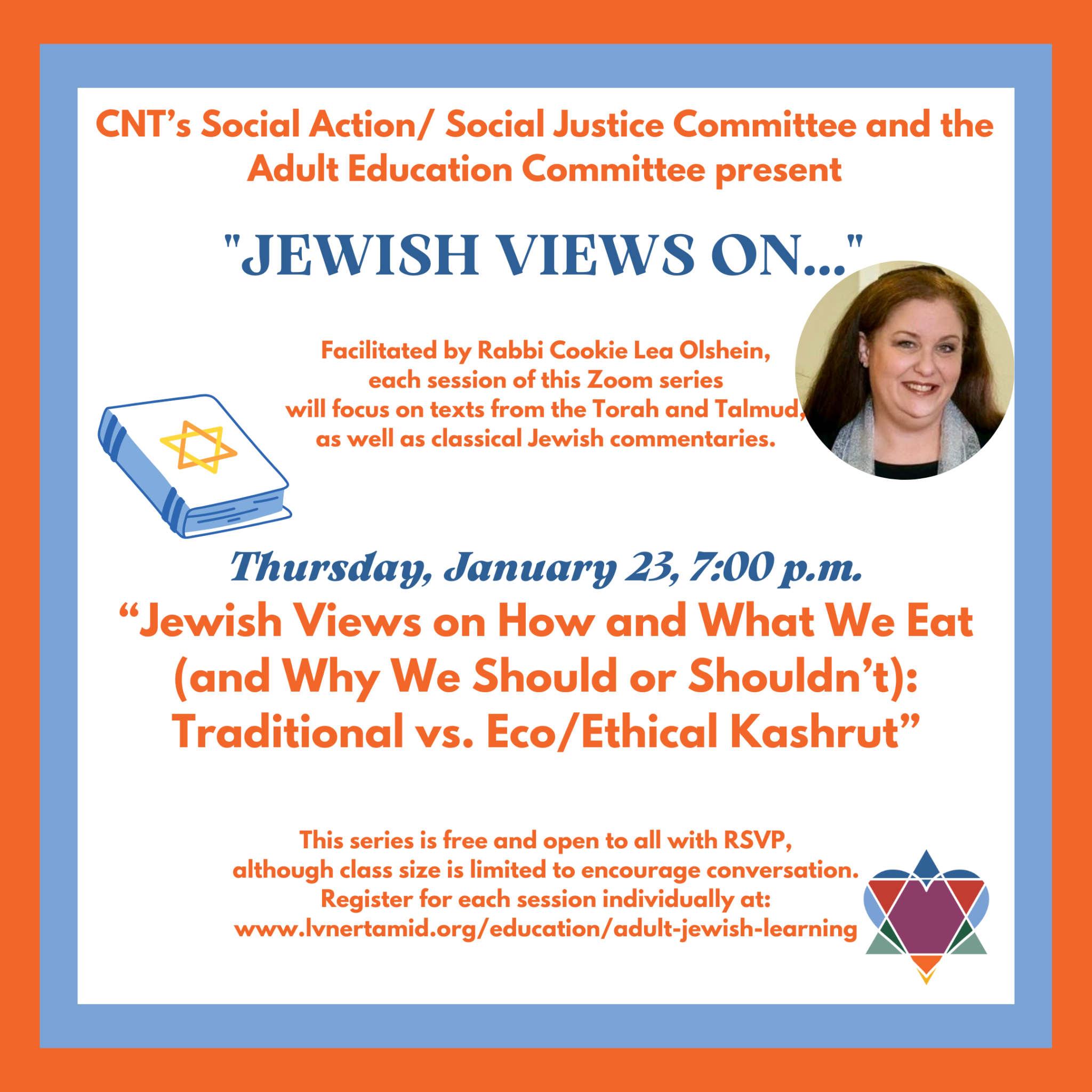 RABBI OLSHEIN’S ZOOM CLASS “JEWISH VIEWS ON HOW AND WHAT WE EAT (AND ...